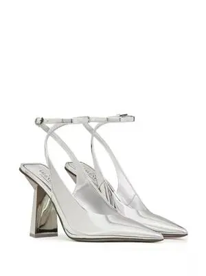Valentino Garavani One Stud Hyper Pumps In Mirror-effect Calfskin 105mm