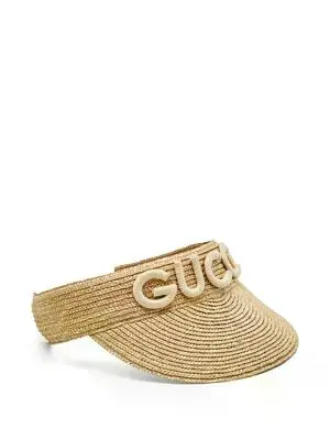 Gucci Stella Logo Visor - Neutrals
