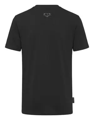 Philipp Plein Jersey T-shirt Teddy Dollar Stones - Black
