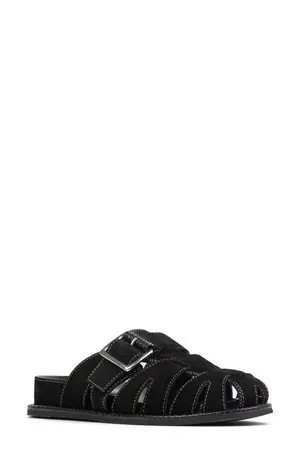 DONALD PLINER Manor Fisherman Clog - Black
