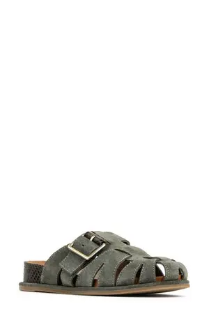 DONALD PLINER Manor Fisherman Clog Olive