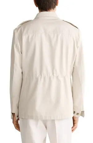 Mango Slim Fit Cotton Jacket