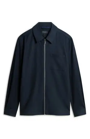 Ted Baker London Frenkie Zip Front Overshirt