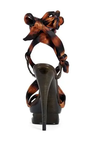 AZALEA WANG Carmen Tiger Print Studded High Heel Sandals