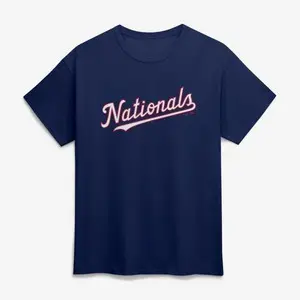 LOGO ATHLETIC Washington Nationals Wordmark T-shirt - Navy