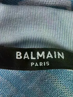 Balmain Monogram Knitted Mini Dress
