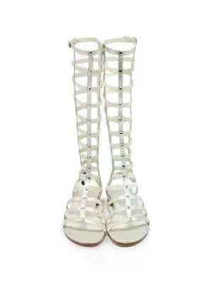 STUART WEITZMAN Gladiator Leather Ankle Length Sandals
