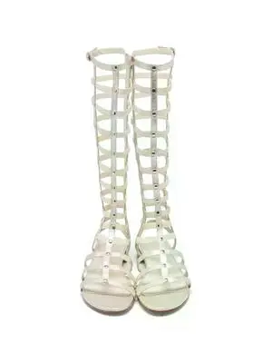 STUART WEITZMAN Gladiator Leather Sandals - Silver