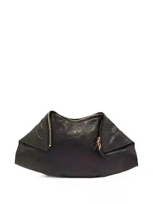 Alexander McQueen De Manta Skull-embossed Clutch Bag