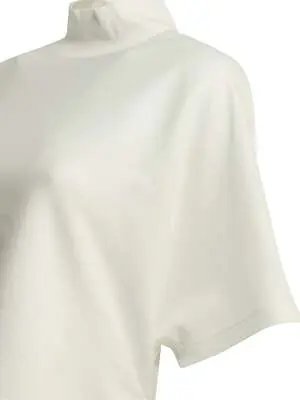 Alaïa Asymmetrical Mock Neck T Shirt