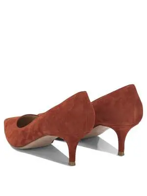 GIANVITO ROSSI Suede Pointed-toe Stiletto Heel Pumps