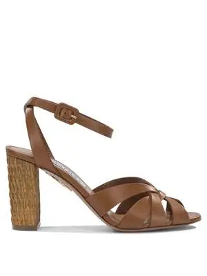 AQUAZZURA Copacabana 85 Mm' Heeled Sandals - Brown