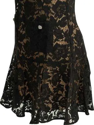 SELF-PORTRAIT Embroidered Short Dress