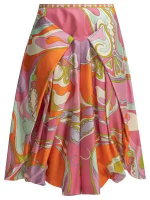Emilio Pucci Orchidee' Casual Pants - Multicolor