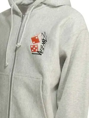 StÜssy Full Zip Hoodie With Graphic Detail