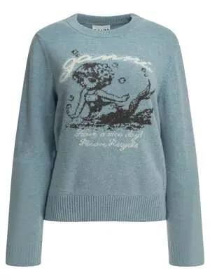 GANNI Mermaid' Crew Neck Sweater