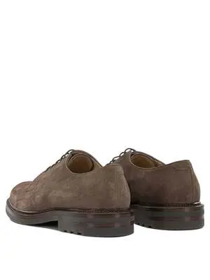 Brunello Cucinelli Suede Derby Lace-up Brogues