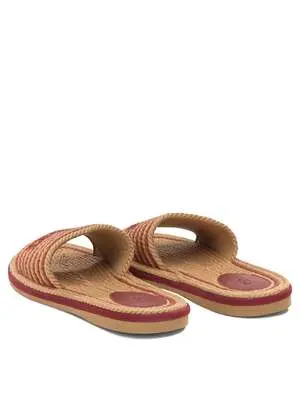 Chloé Sand' Woven Slides With Embroidered Logo