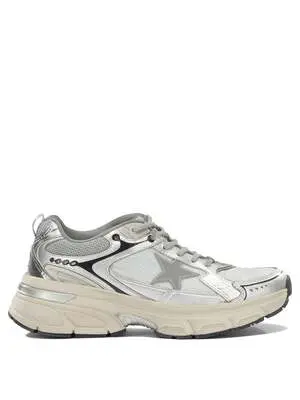 GOLDEN GOOSE Lightstar Low Top Sneakers - Silver