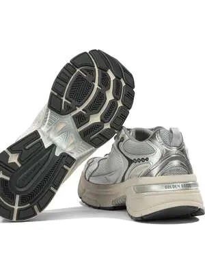 GOLDEN GOOSE Lightstar Low Top Sneakers - Silver