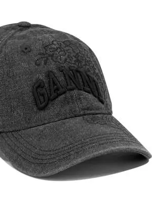 GANNI Denim Baseball Cap