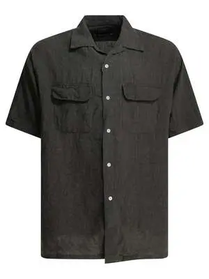 BEAMS Casual Linen Shirt - Brown
