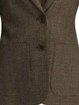 Burberry Wool And Linen Blend Blazer
