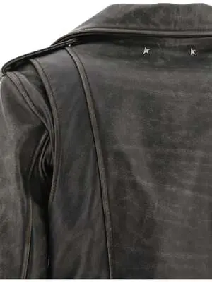 GOLDEN GOOSE Chiodo Destiny' Leather Jacket