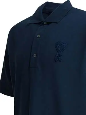 AMI Paris Polo Shirt With Buttons And Logo