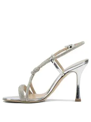NINALILOU Embellished Stiletto Heeled Sandals