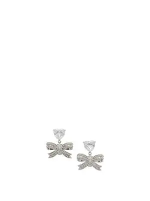 SELF-PORTRAIT Earrings With Crystals - Silver