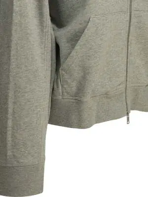 GANNI Sweatshirt With Zipper And Logo