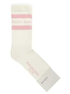 GOLDEN GOOSE Distressed Sports Socks - Pink