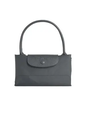 Longchamp Bag With 'l Le Pliage One' Handle In Tela Anthracite - Grey