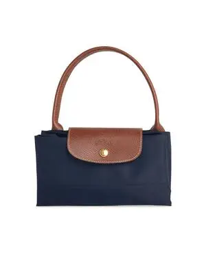 Longchamp Bag With 'l Le Pliage Original' Handle In Tela 'marine - Blue