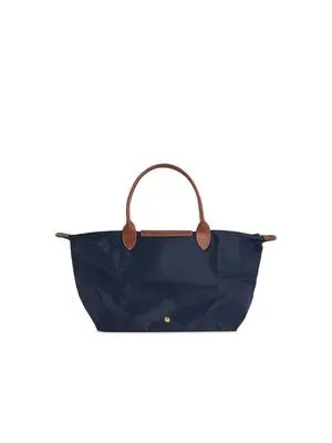 Longchamp Bag With 'l Le Pliage Original' Handle In Tela 'marine