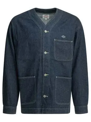 DANTON Collarless Denim Jacket