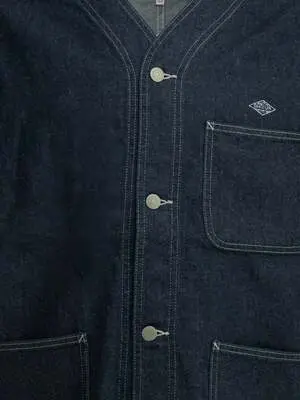DANTON Collarless Denim Jacket