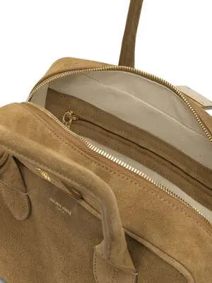 GOLDEN GOOSE Suede Vita Handbag With Woven Leather Accents