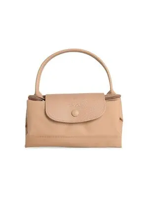 Longchamp Bag With Tela 's Le Pliage One' Handle - Beige