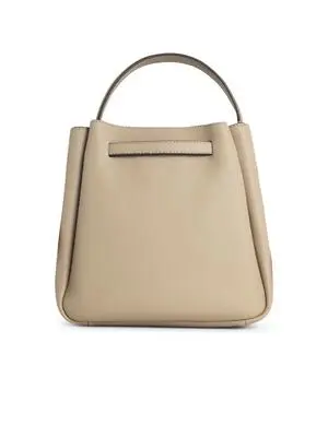 Tory Burch Romy' Small Bucket Bag In 'soft Cement' Lear