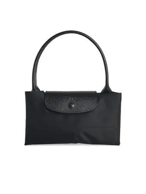 Longchamp Bag With Tela 'l Le Pliage One' Handle - Black