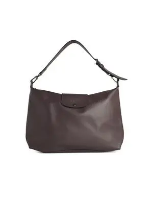 Longchamp Xl Le Pliage Xtramoka' Lear Hobo Bag - Brown