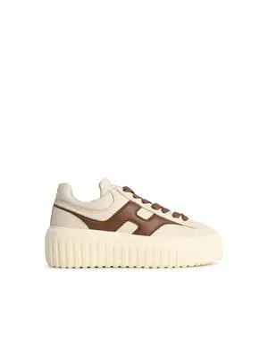 Hogan H Stipes' Lear Sneakers - Ivory