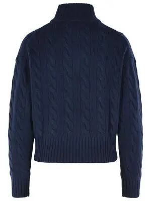 Polo Ralph Lauren Blue Wool And Cashmere Sweater