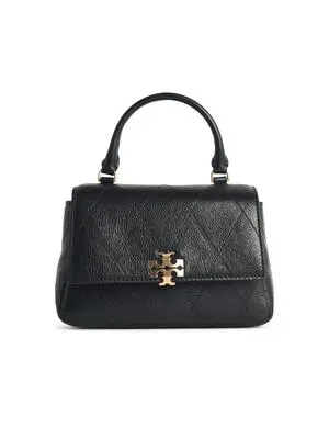 Tory Burch Charlie Matelassé Lear Mini Bag - Black