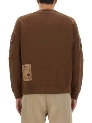 TEN C Sweatshirt With Logo Detailing - Brown