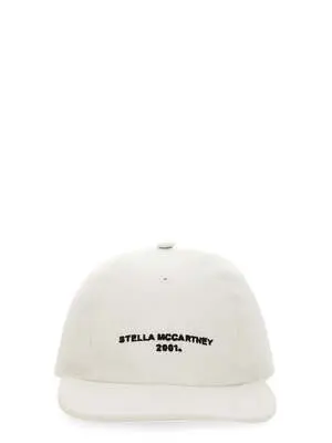 Stella McCartney Baseball Cap With Logo Embroidery - White
