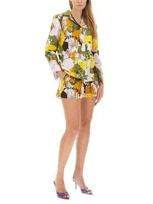 La DoubleJ Hammock Shirt" Printed Cotton Shirt - Multicolor