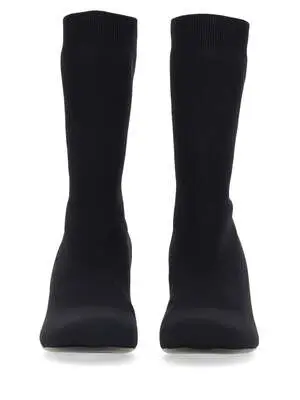 Alexander McQueen Sock Boots With Plexiglass Heel
